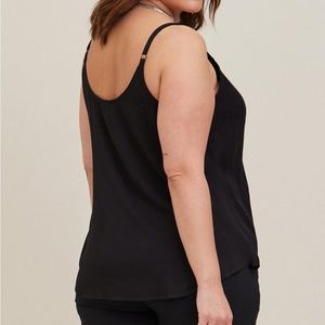 torrid | Tops | Torrid Eva Stretch Black Challis Tank | Poshmark